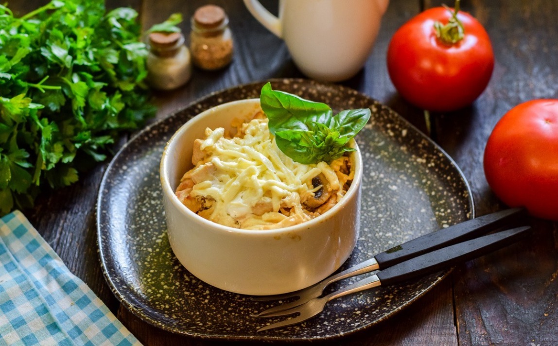 Dietary julienne with chicken Recipe